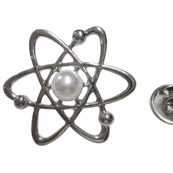 Kiola Designs | Accessories | Silver Toned Large Scientific Atom Lapel ...